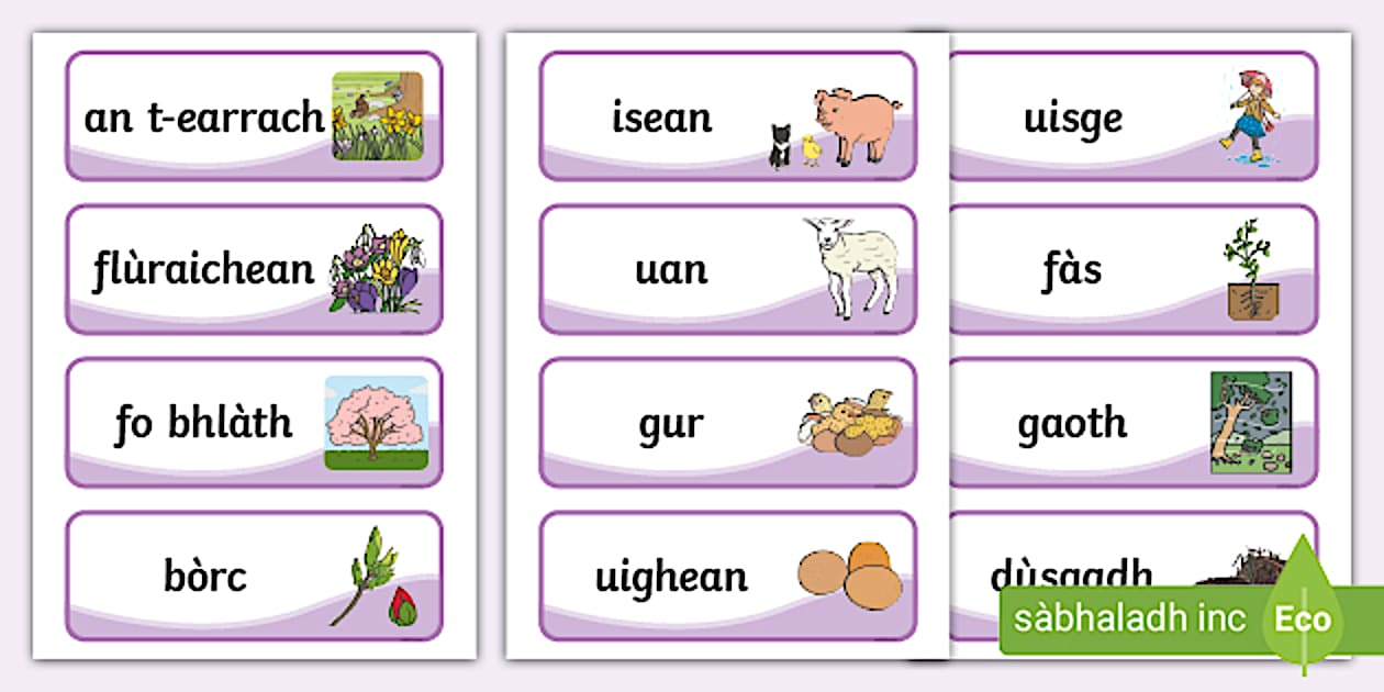 Cairtean-facail an Earraich – Cairtean-facail - Twinkl