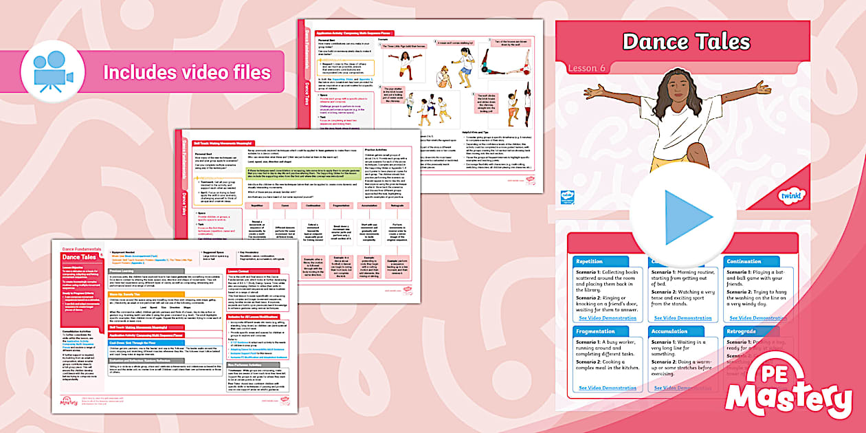 Grade 4 Dance Fundamentals Lesson 6 - Dance Tales - Twinkl
