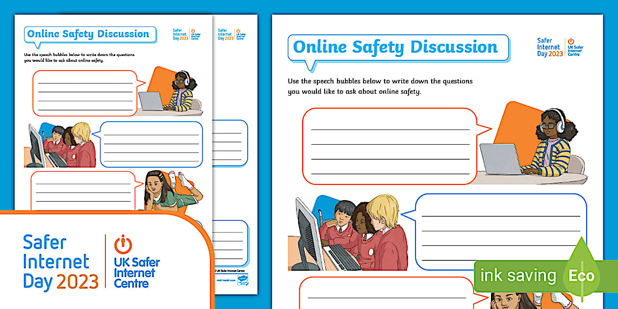 FREE! - Safer Internet Day: Online Safety Discussion Activity Sheet