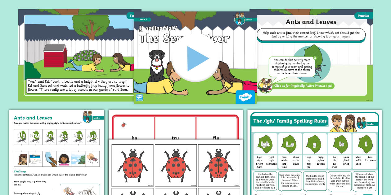 Level 6 Week 1 Lesson 1 - 'y' saying /igh/ Lesson Pack