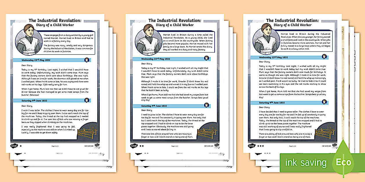 Industrial Revolution Differentiated Reading Comprehension