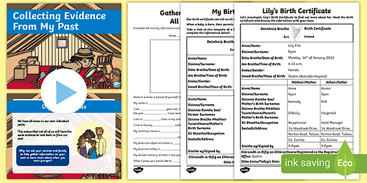 History First/Second Class Myself Pack 2 (teacher made)