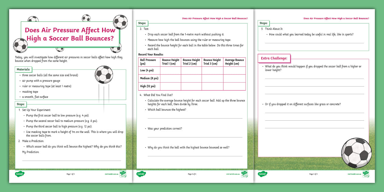 Does Air Pressure Affect How High a Soccer Ball Bounces?
