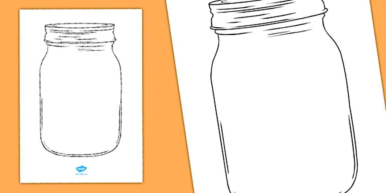 Empty Jar Template | Primary Resources | Twinkl - Twinkl