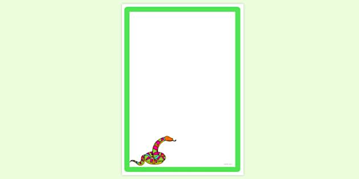 Rainbow Serpent Page Border | Page Borders | Twinkl - Twinkl