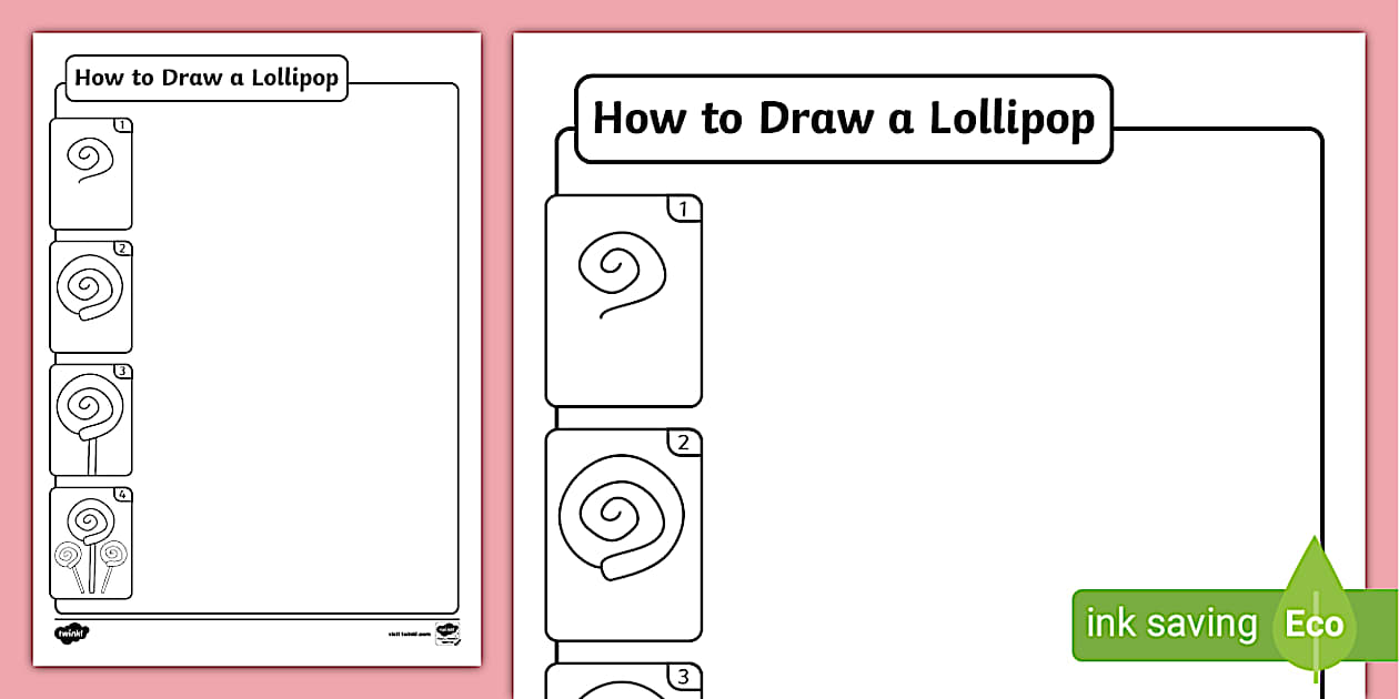 How to Draw a Lollipop (teacher made) - Twinkl