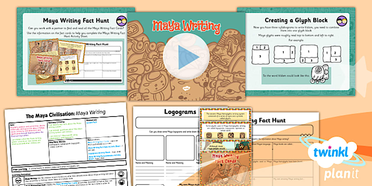 KS2 Maya Writing System Lesson Plan 5 - Year 5 & 6 History