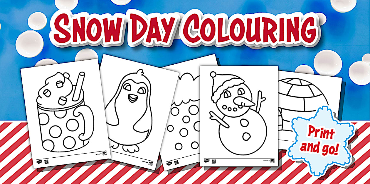 My First Snow Day Colouring Pack