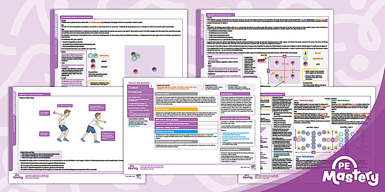 LKS2 Intro to Net and Wall Lesson 3 - Space Invasion
