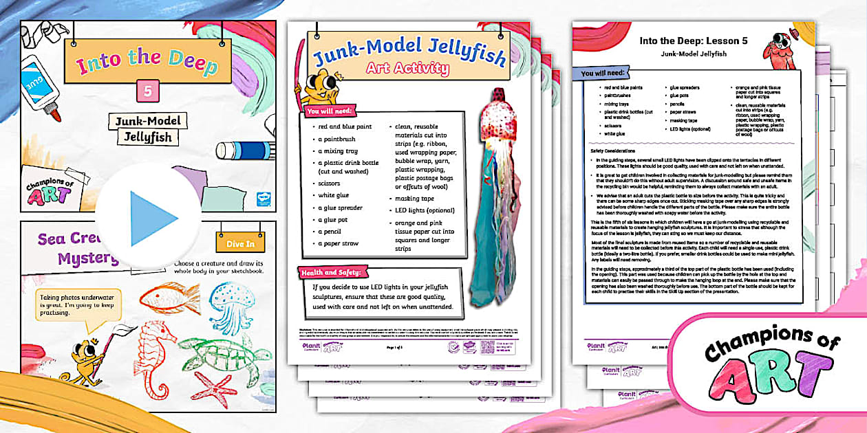 Champions of Art: KS1 Into the Deep - Lesson 5 - Twinkl