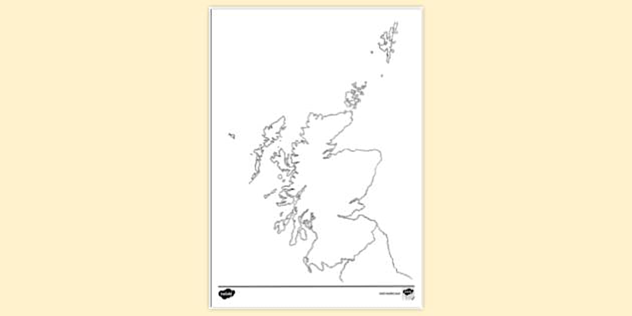Scotland and Islands Map Colouring | Colouring Sheets