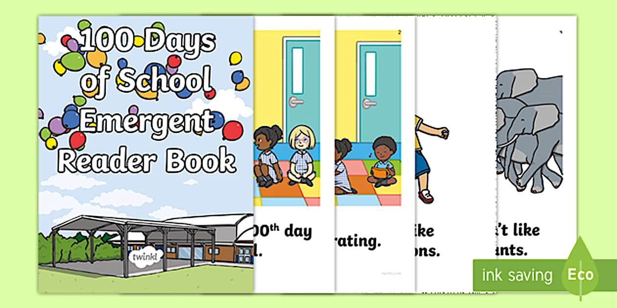 SA 100 Days of School Emergent Reader (professor feito)