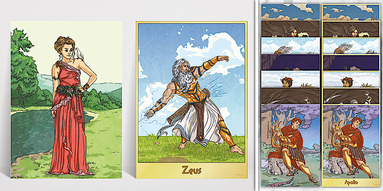 Greek Mythology Cards | Twinkl Party (teacher made) - Twinkl