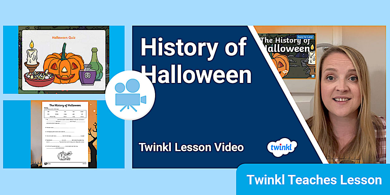KS1 (Ages 5-7) History of Halloween Video Lesson - Twinkl