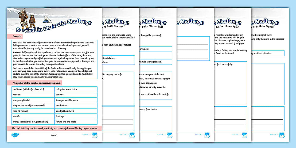 Survive in the Arctic - 5 STEM Challenges