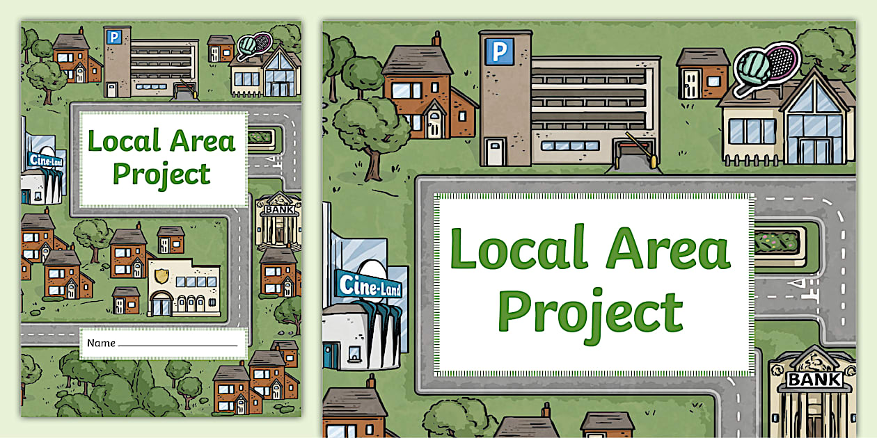 Local Area Project Book Cover (teacher made) - Twinkl