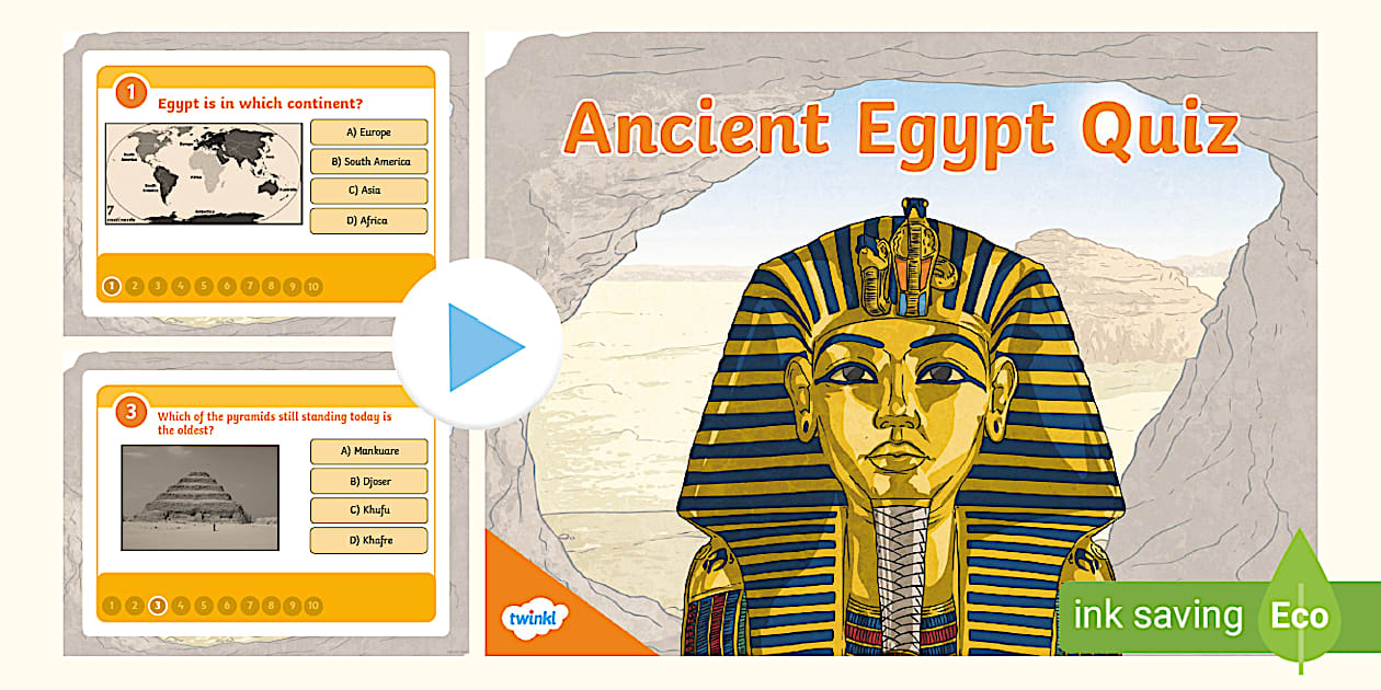 Ancient Egypt Quiz PowerPoint (teacher made) - Twinkl