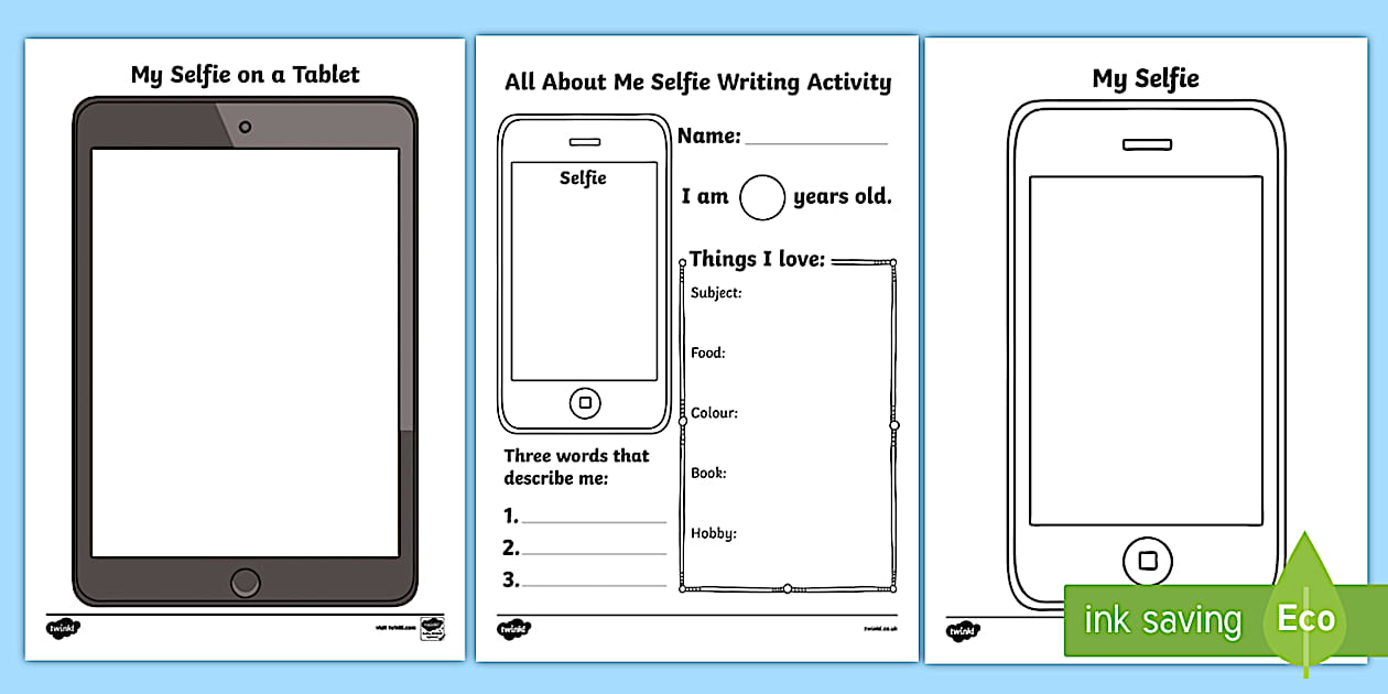 Transition Selfies Worksheets (teacher made) - Twinkl