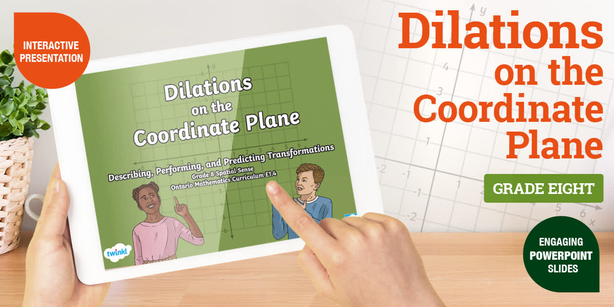 Grade Eight Dilations on the Coordinate Plane PowerPoint