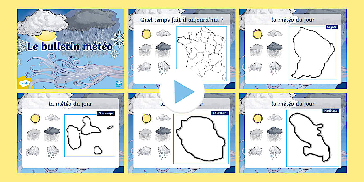 Le bulletin météo (Teacher-Made) - Twinkl