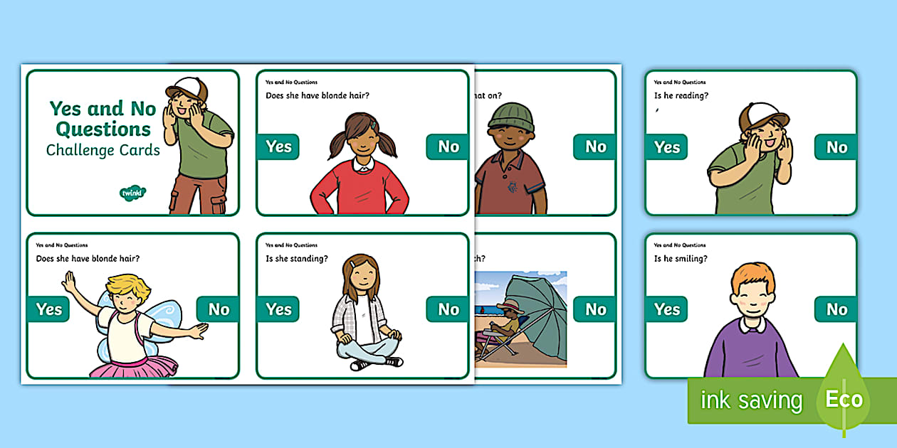Yes or No Challenge Cards | EYFS | Twinkl (teacher made)