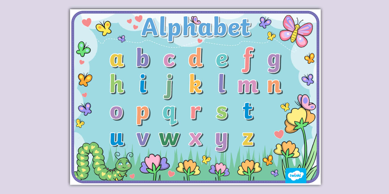 Butterfly Alphabet Display Poster (teacher made) - Twinkl
