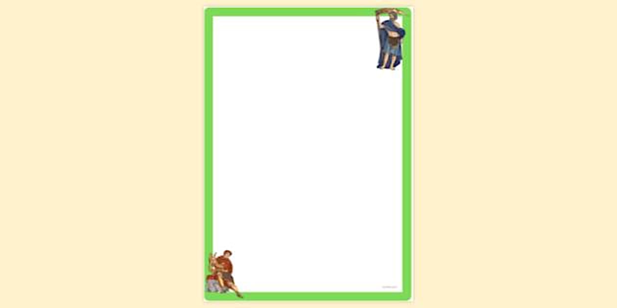Simple Blank Roman Gods Page Border | Page Borders | Twinkl