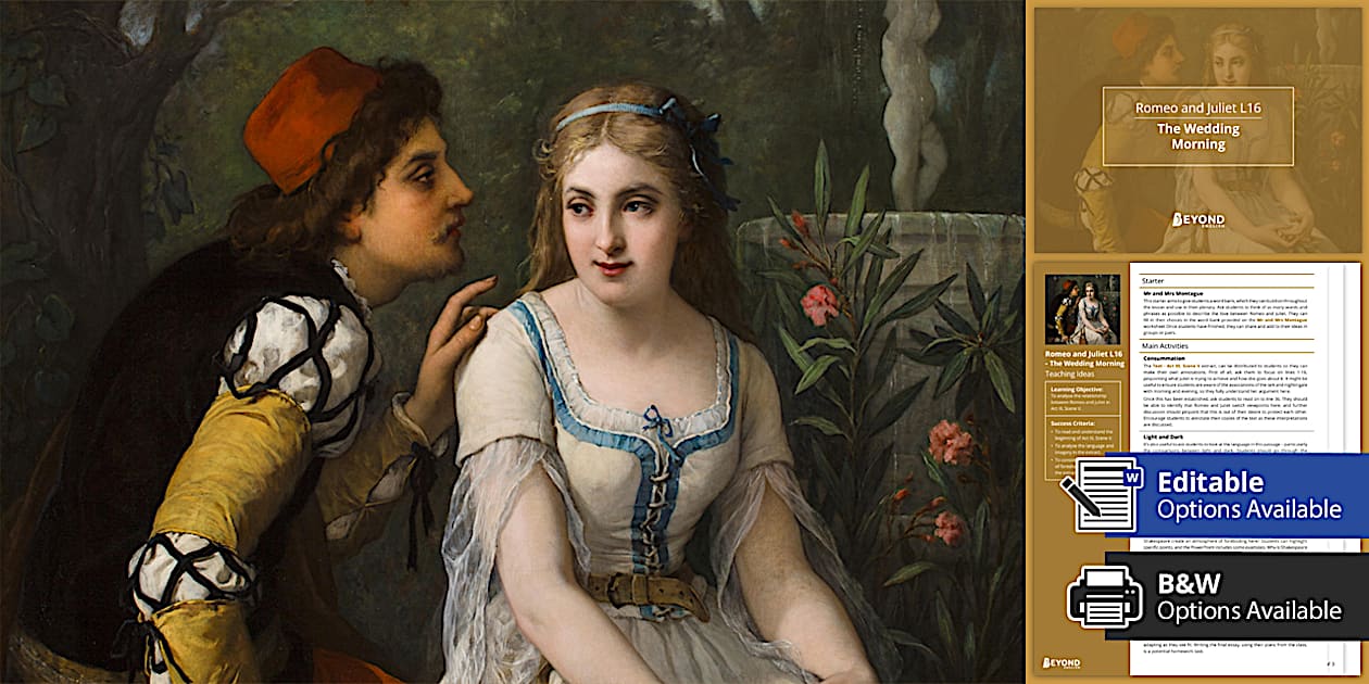 GCSE Romeo and Juliet Lesson Pack 16: The Wedding - Twinkl