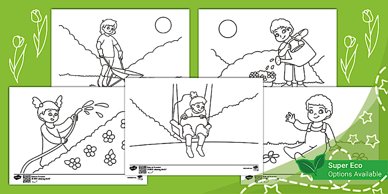 Garden-Themed Colouring Pack (teacher made) - Twinkl