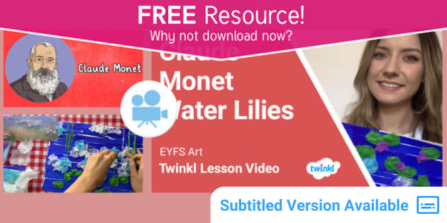 FREE! - Making a Collage Inspired by Claude Monet Lesson | EYFS Art