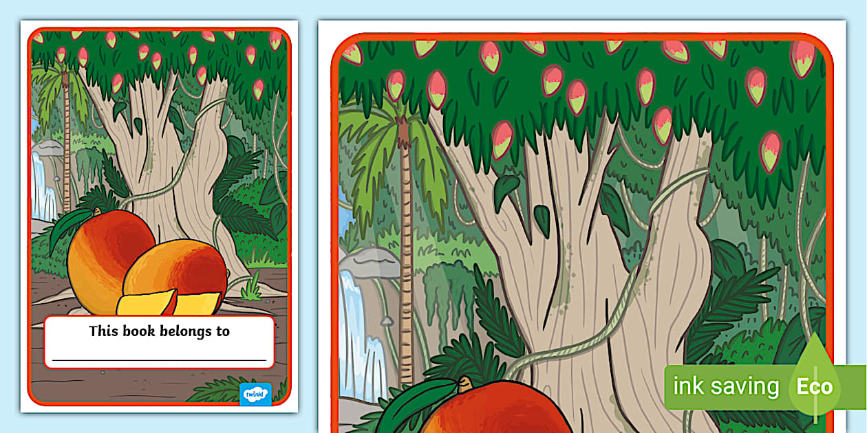 Mango Fruit Book Cover | Book Covers| Twinkl Book Covers