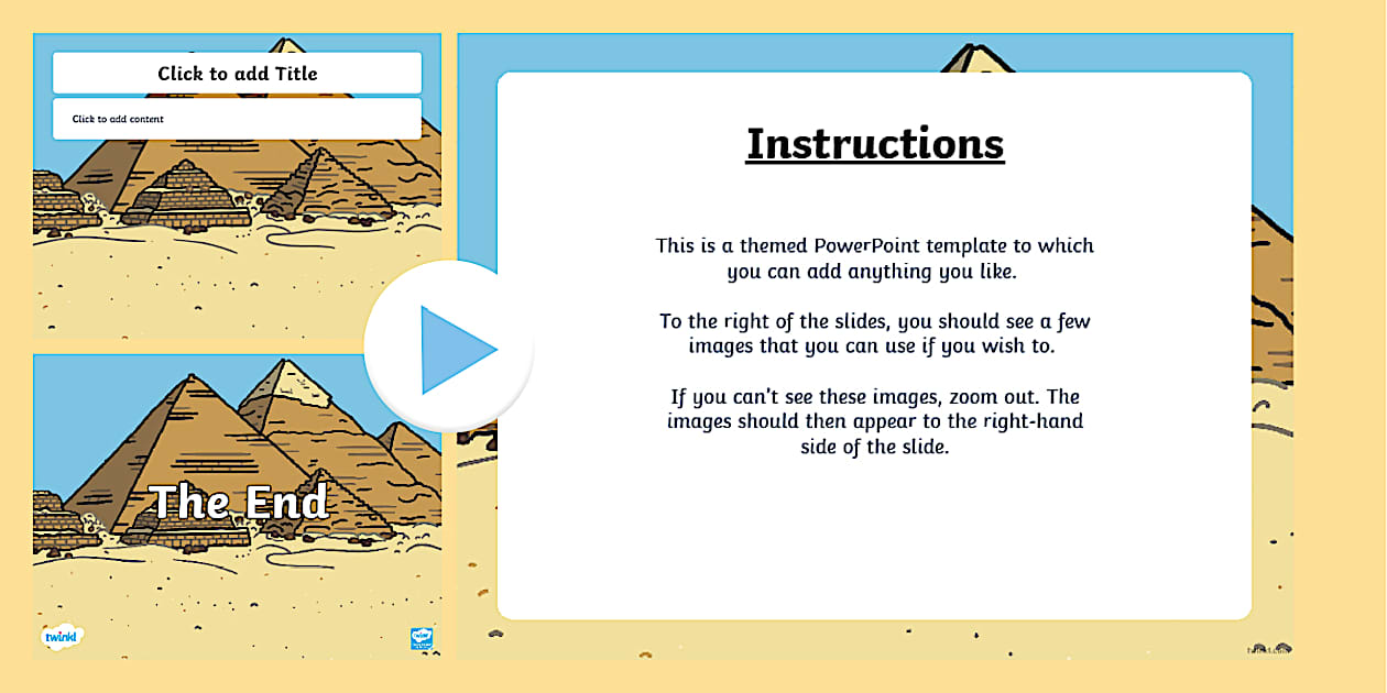 Ancient Egypt PowerPoint Background (teacher made) - Twinkl