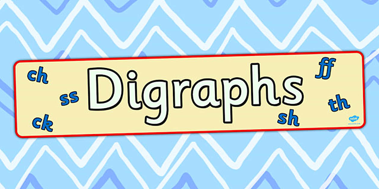 Digraph Display Banner (teacher made) - Twinkl