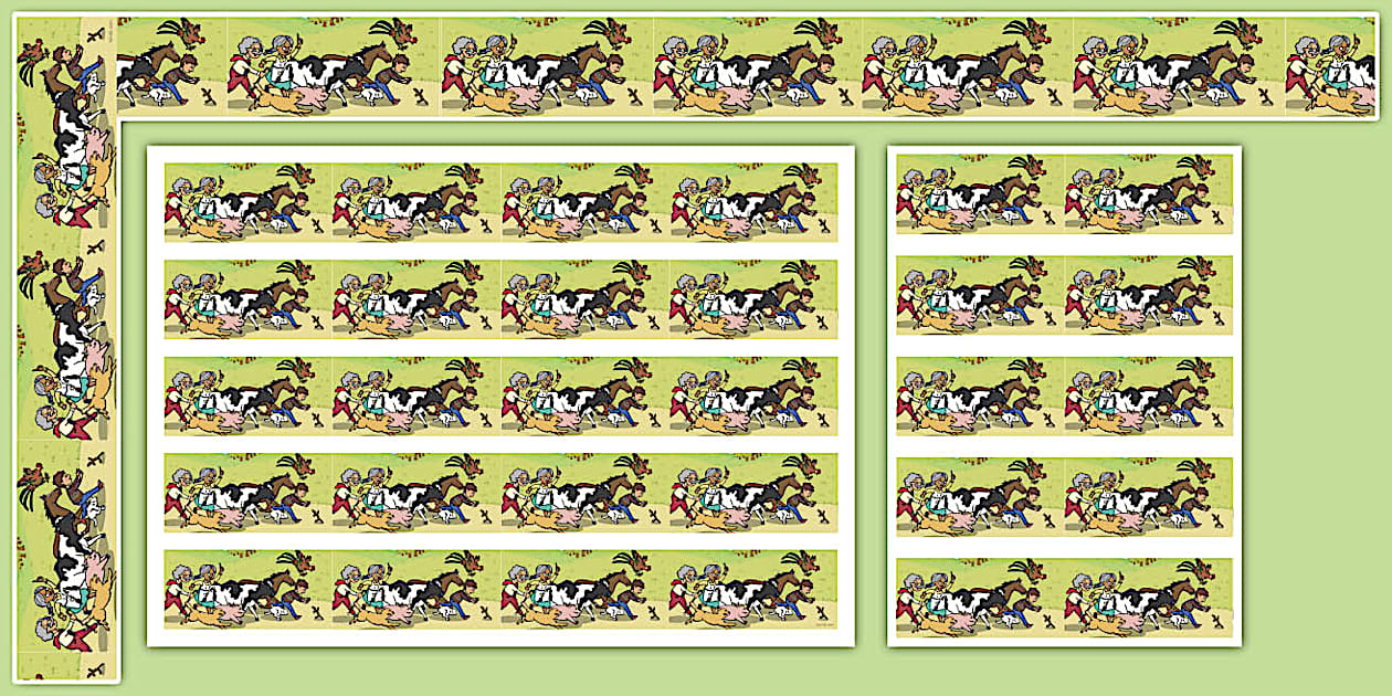 The Gingerbread Man Bulletin Board Borders - Twinkl