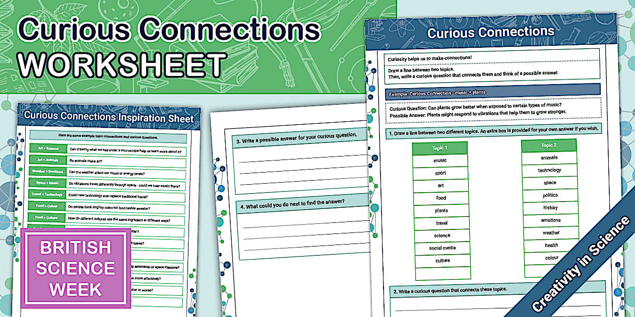 Curious Connections Worksheet - Interdisciplinary Learning