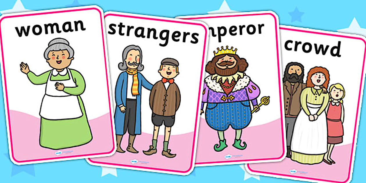 Cursive The Emperor's New Clothes Display Posters - Twinkl