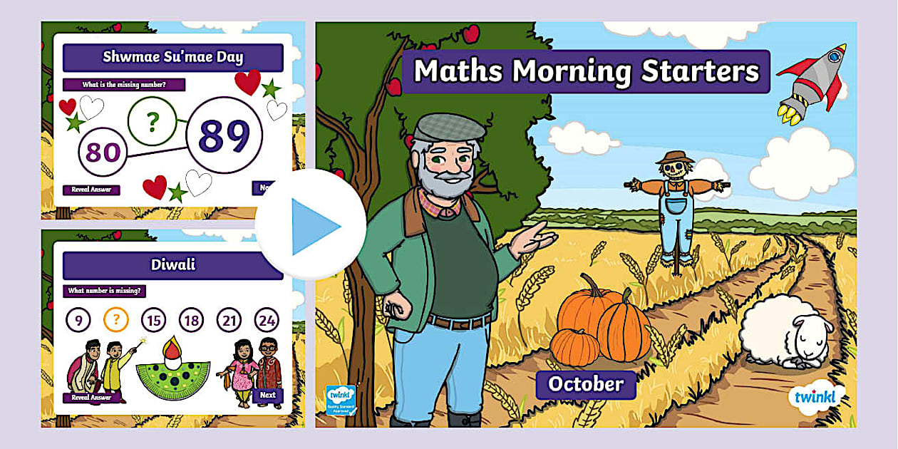 Maths Morning Starter October (Teacher-Made) - Twinkl