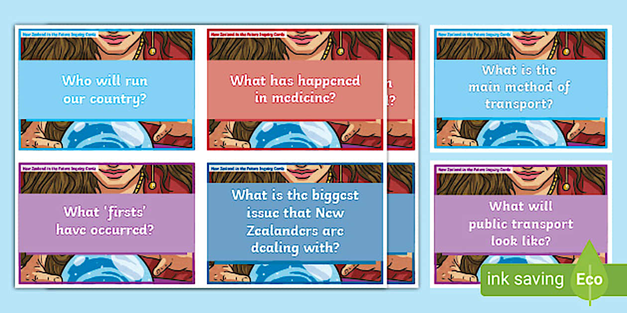 Future New Zealand Inquiry Cards (teacher made) - Twinkl