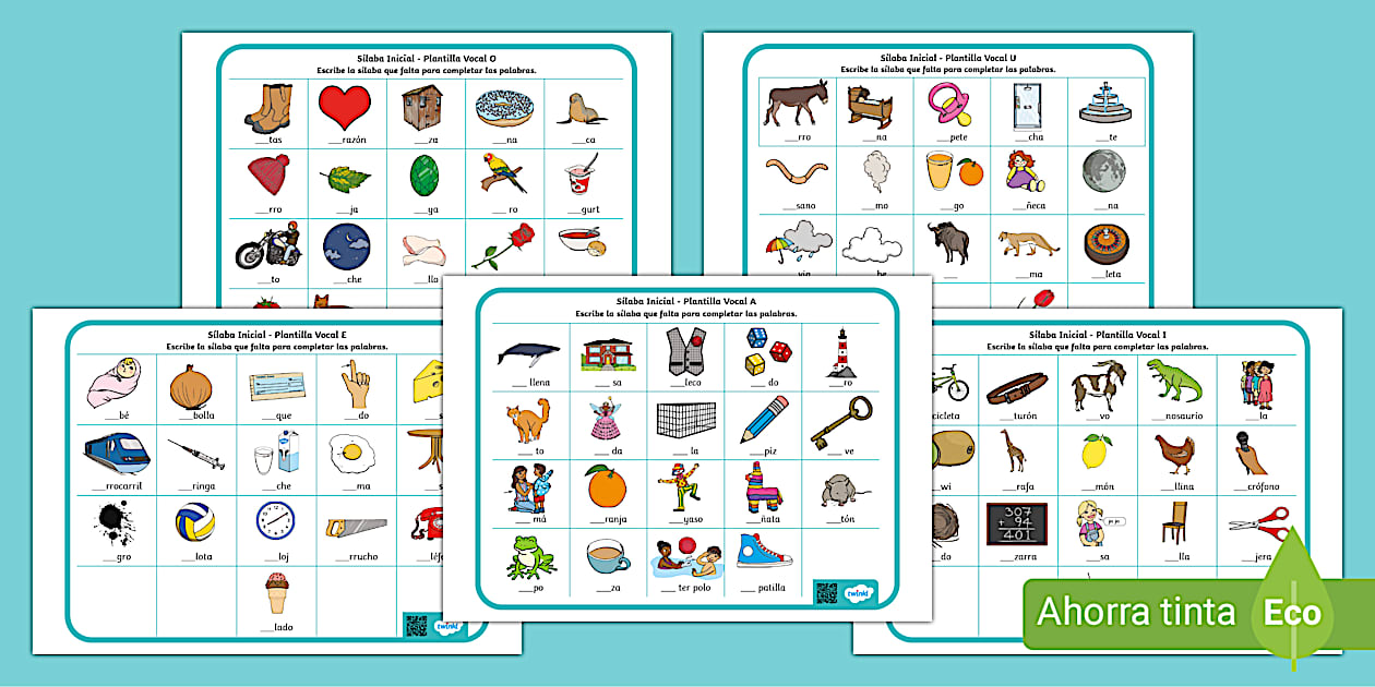 Método Aprender a Leer en 3 semanas/Escribir sonido inicial