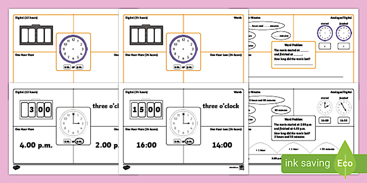 👉 Connections Maths Mats for Time (Teacher-Made) - Twinkl