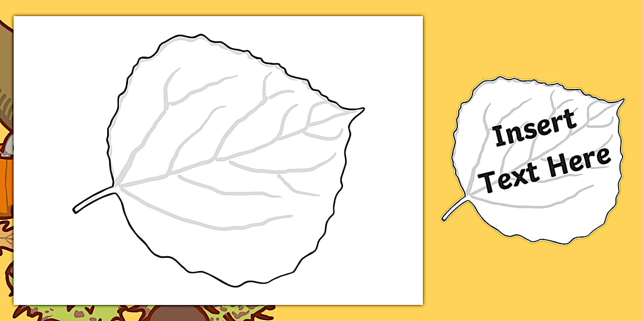 👉 Editable Blank Leaves - Twinkl