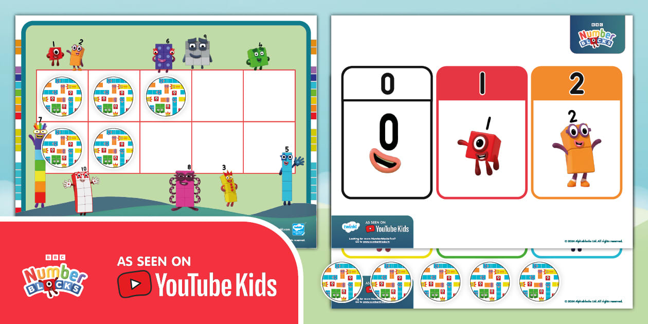 FREE! - Numberblocks: Number 10 Ten Frame Activity Pack