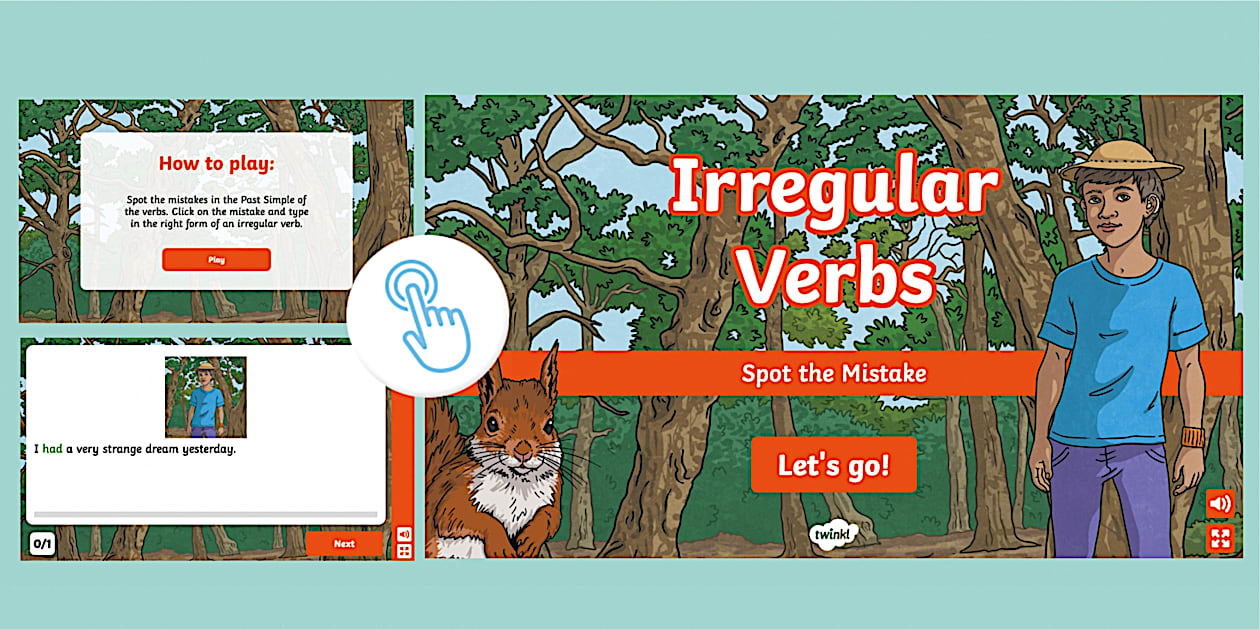 Irregular Verbs ESL Game: Spot Mistake [Teens, A2] - Twinkl