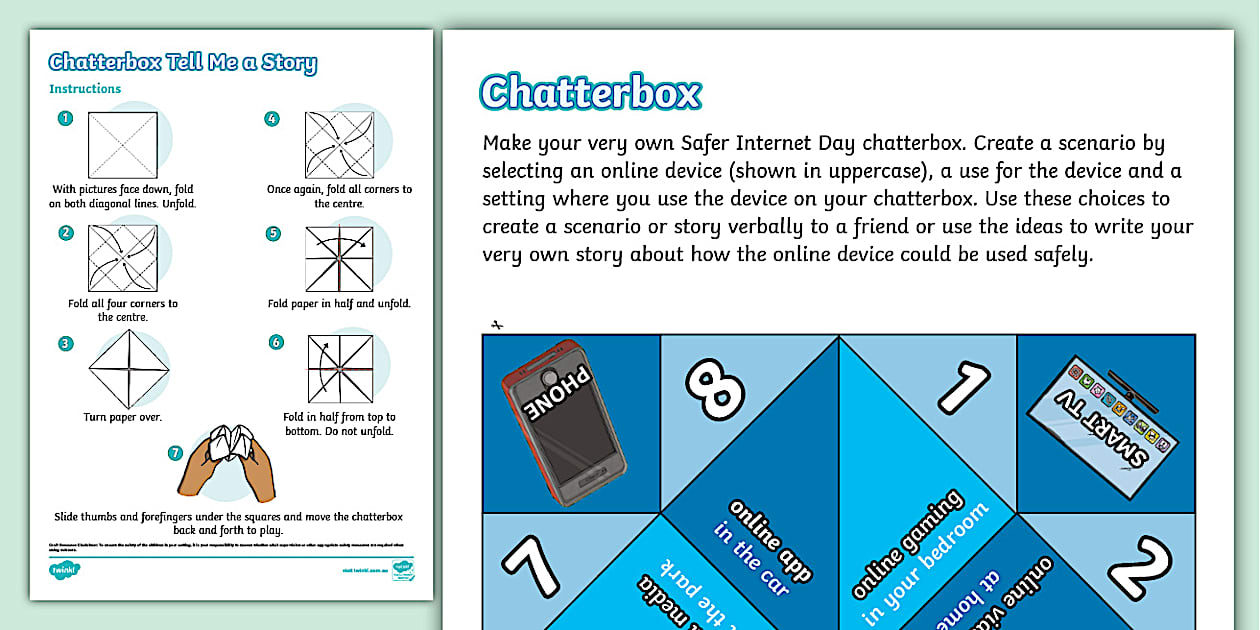 Safer Internet Day Chatterbox (teacher made) - Twinkl