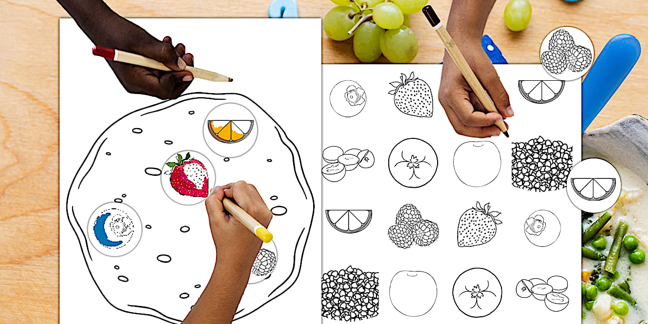 Pancake Day - Mindfulness Colouring - Sticker Activity