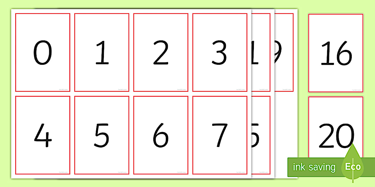 Editable Entry Level Number Cards (teacher made) - Twinkl