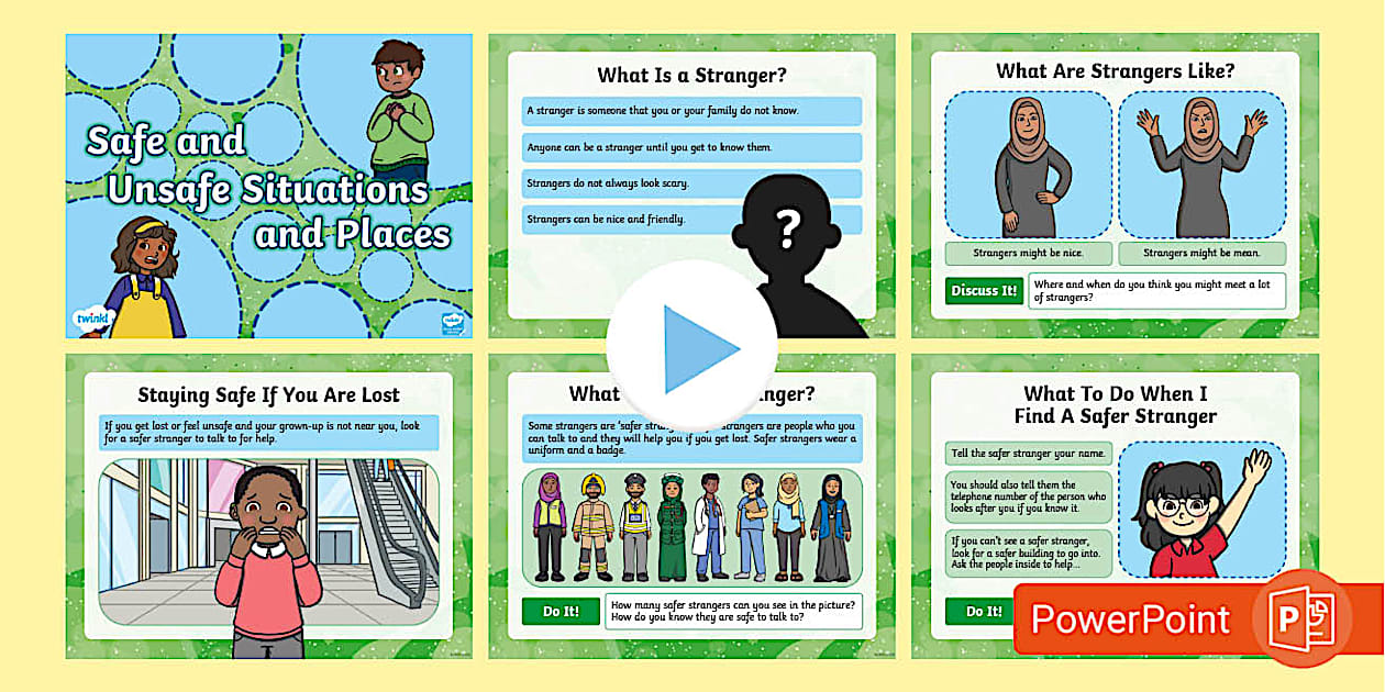 Safe and Unsafe Situations and Places - PowerPoint UAE