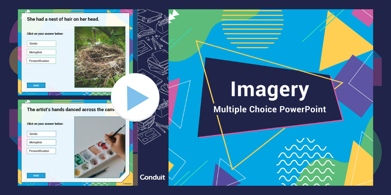 Imagery Multiple Choice Quiz (teacher made) - Twinkl