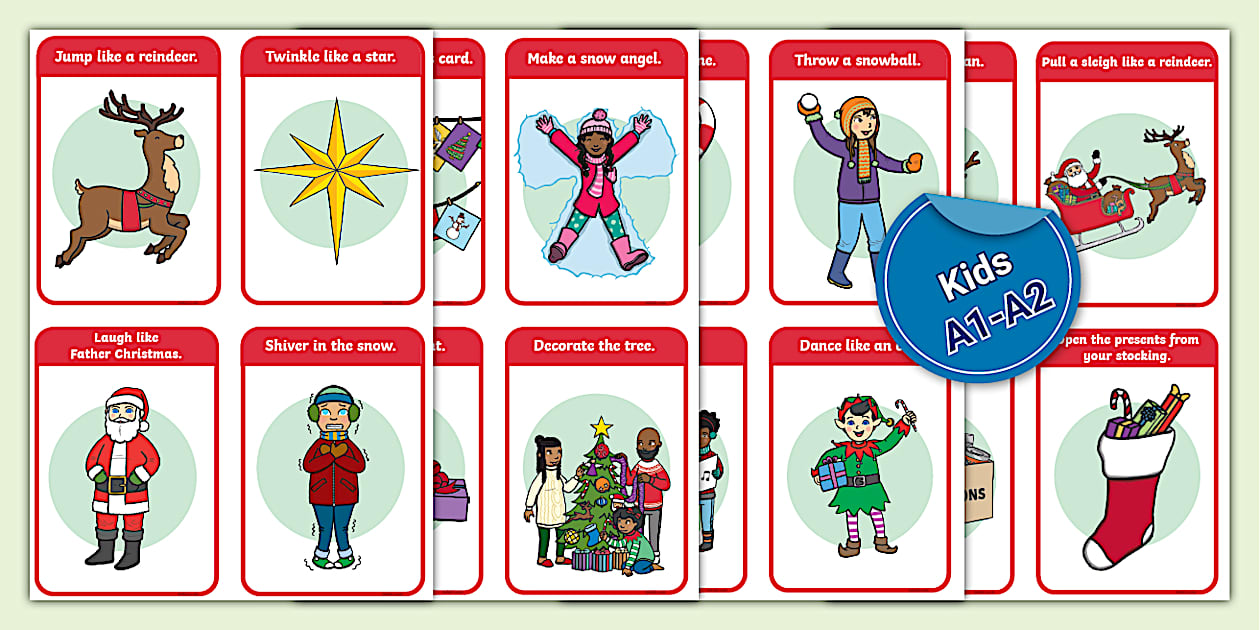 Christmas TPR Flashcards (teacher made) - Twinkl