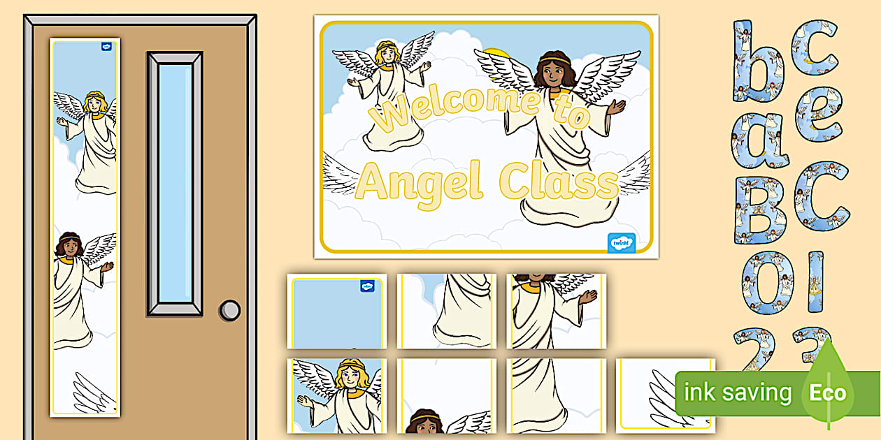 Angel Door Decoration Pack (teacher made) - Twinkl